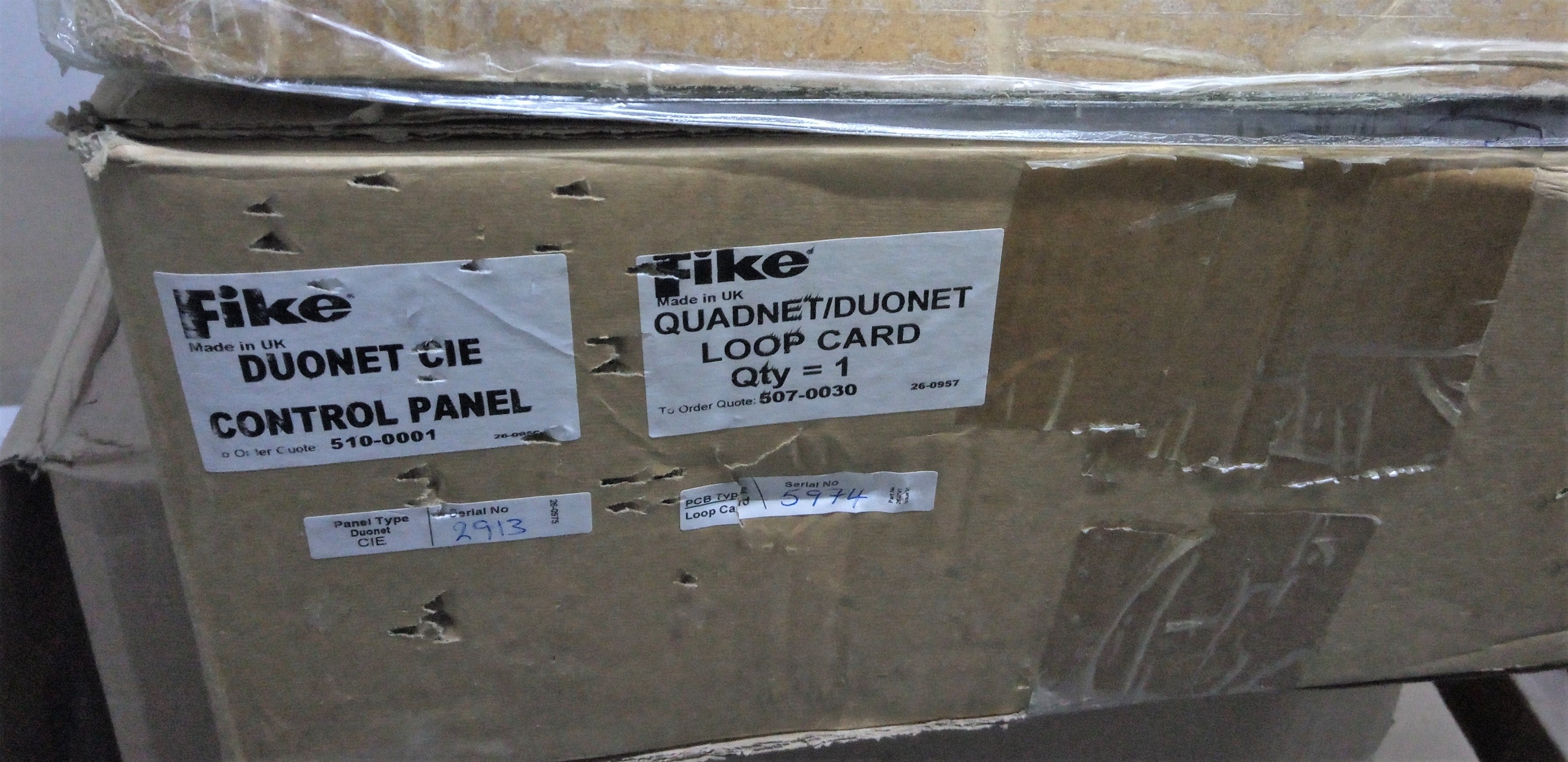 FIRE ALARM CONTROL PANEL; DUONET CIE CONTROL PANEL + LOOP CARD; P/N:51
