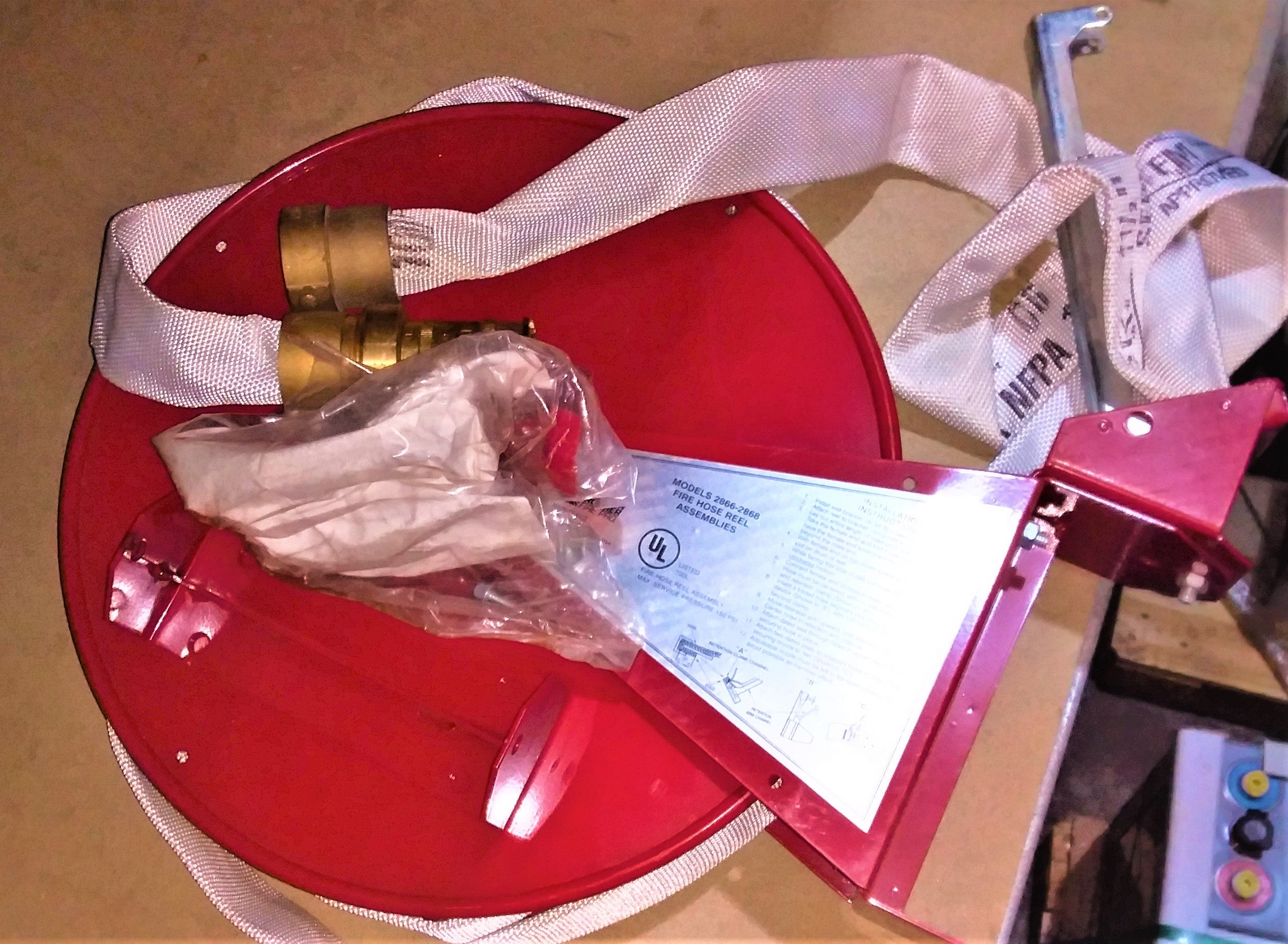 FIRE HOSE REEL ASSEMBLY; 1.1/2-NPT; UL/FM APPROVED; P/N:2866-2868; POT