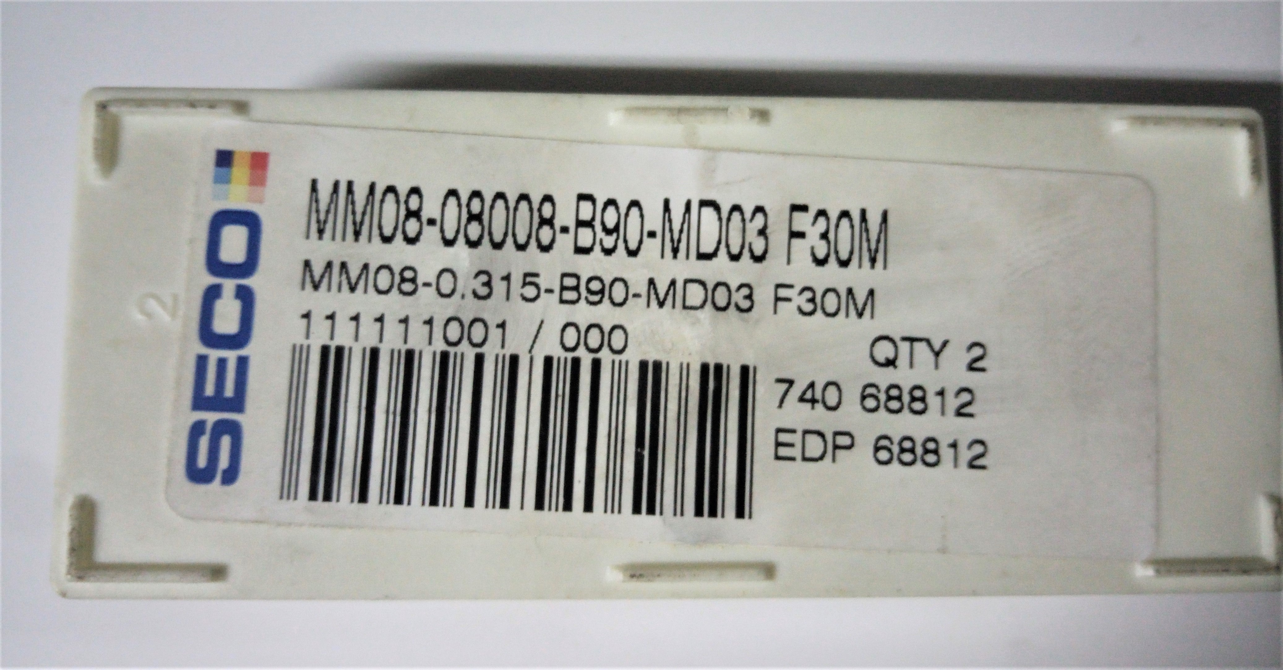 CARBIDE INSERT; BALL NOSE END MILL; MINIMASTER; MM08-08008-B90-MD03 F3