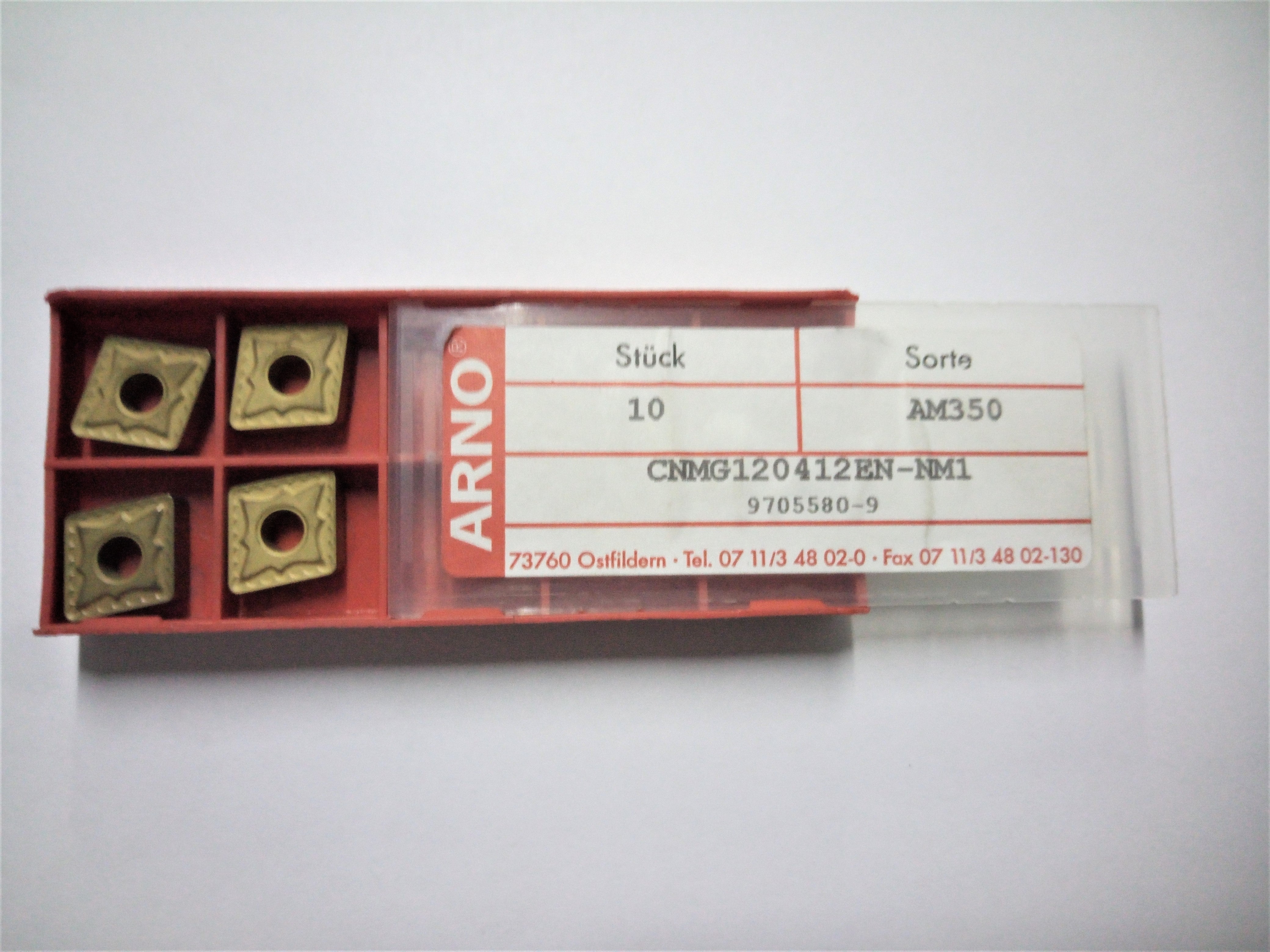 CARBIDE INSERT; TURNING; CNMG 120412EN-NM1 AM350; ARNO